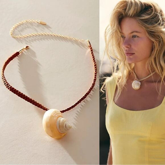 Free People | Jewelry | Free People Sara Shell Choker Neutral Nwt Beach ...